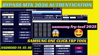 Samsung One Click Frp Tool Mtk Auth Bypass Tool Mediatek Flash Format ...