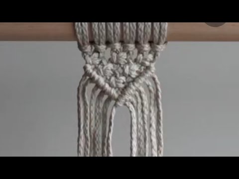 درس من دروس تعليم المكرميه #مكرميه Lesson of teaching macramè - YouTube