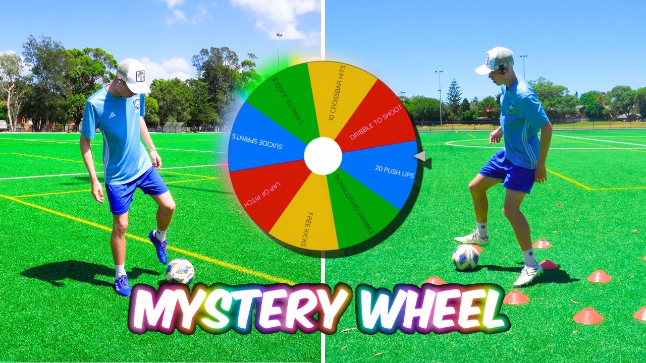 MYSTERY WHEEL Decides My FOOTBALL SESSION - YouTube