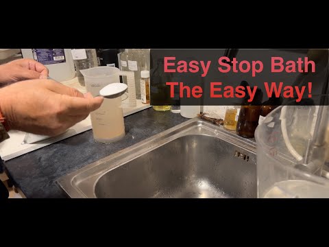 Easy Stop Bath The Easy Way - For Film and Paper