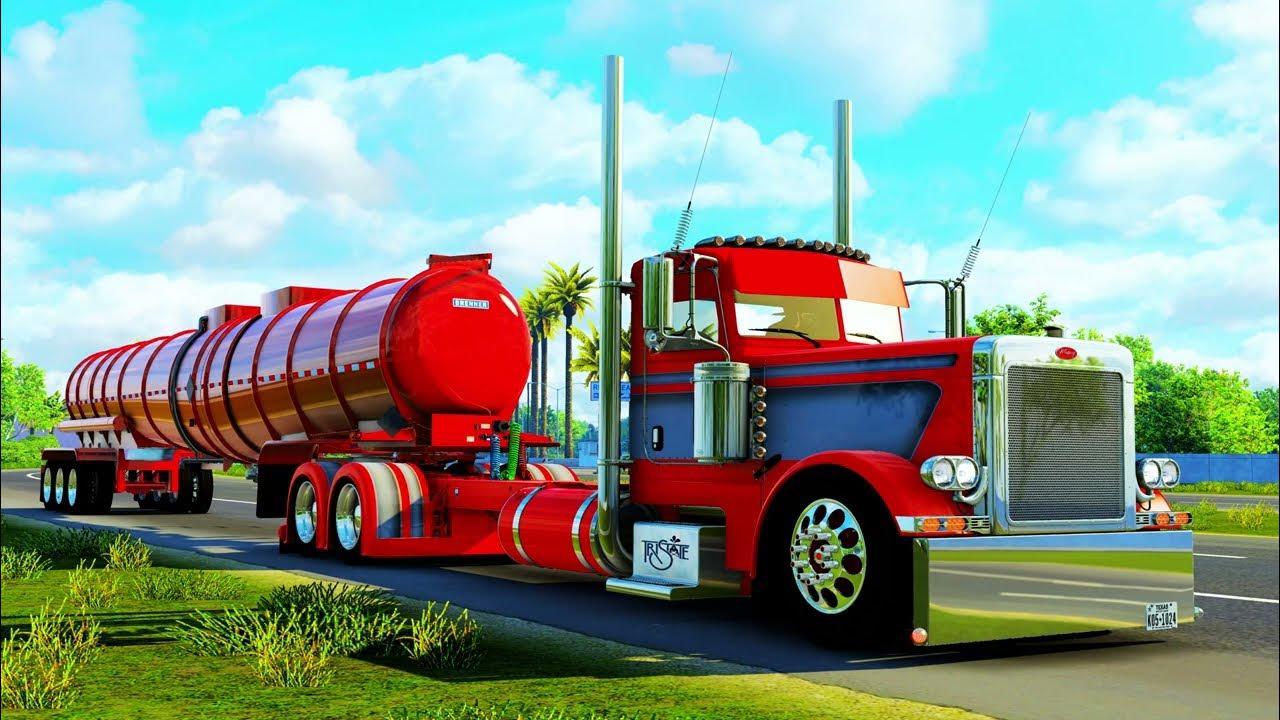 American Truck Simulator Pizzster & Damo Peterbilt 389 Troy Massey (Bocephus) Build 4K - YouTube