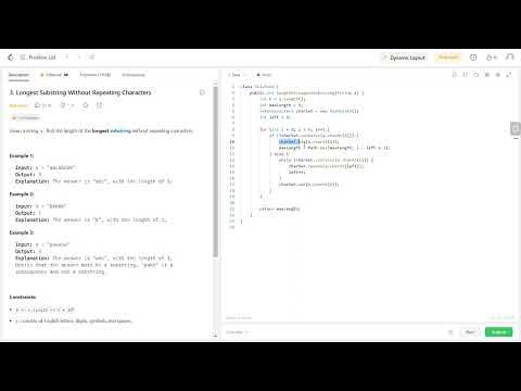 3. Longest Substring Without Repeating Characters. Solving on Java ...
