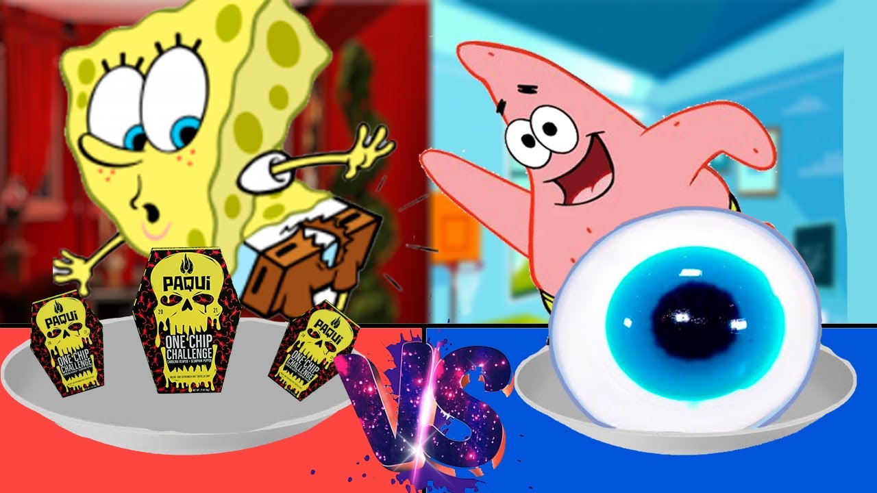 SPONGEBOB Vs Patrick MUKBANG ANIMATION COMPLETE EDITION | RED VS BLUE ...