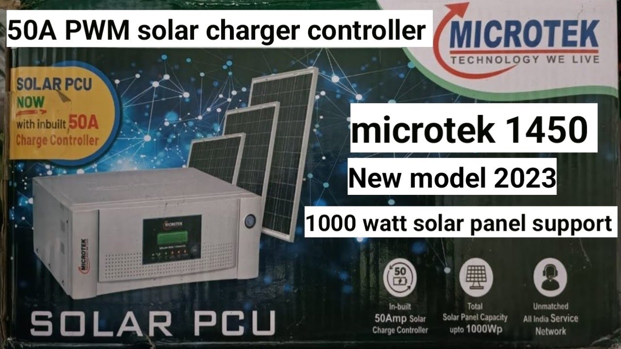 Microtek 1450 solar Pcu with 50A SOLAR CHARGE CONTROLLER |Microtek 1450 ...