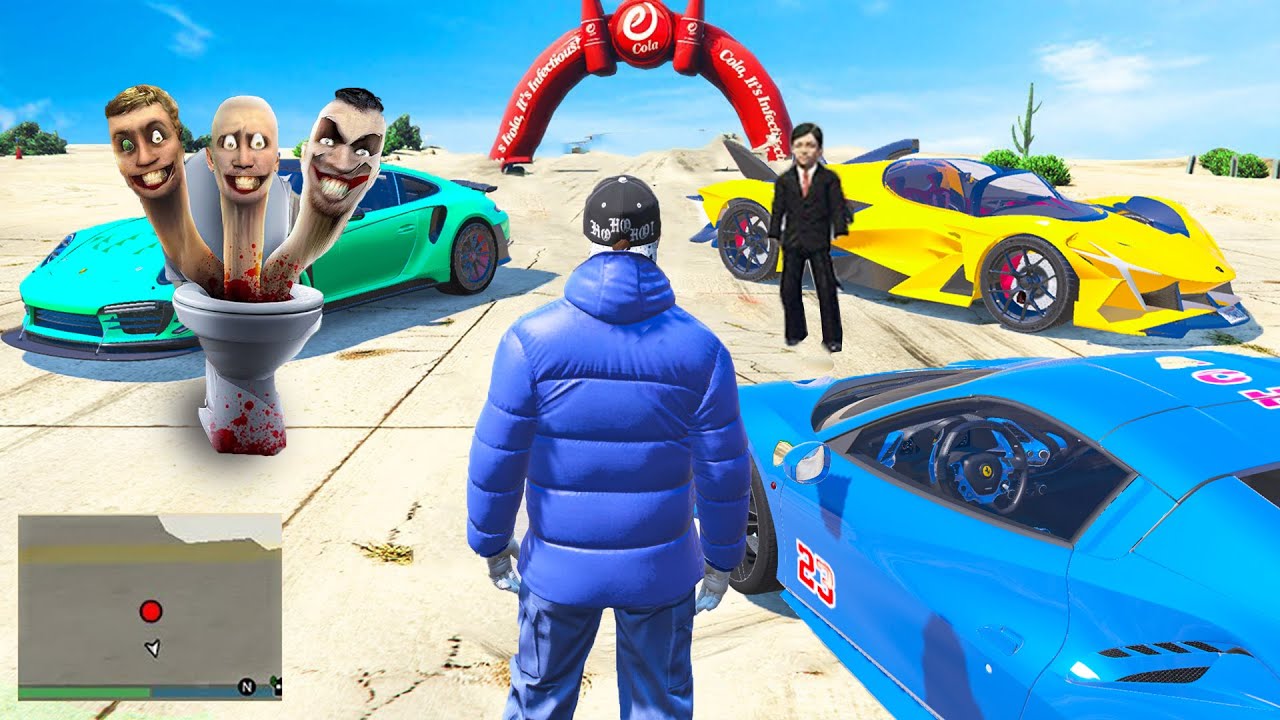 ich FAHRE einen RENNEN mit 3000 PS SKIBIDI AUTO! - YouTube