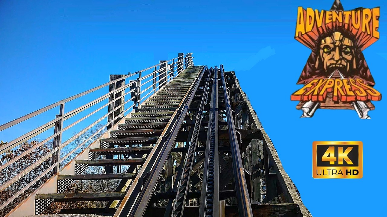 Adventure Express Front Row 4K On-Ride POV Kings Island - YouTube