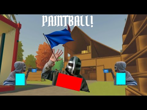 Playing paintball (Rec room homestead map) - YouTube