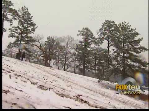jackson alabama sees several inches of snow - YouTube