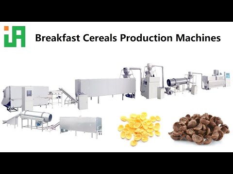 Crispy Corn Flakes Breakfast Cereals Twin screw Extrusion Production ...