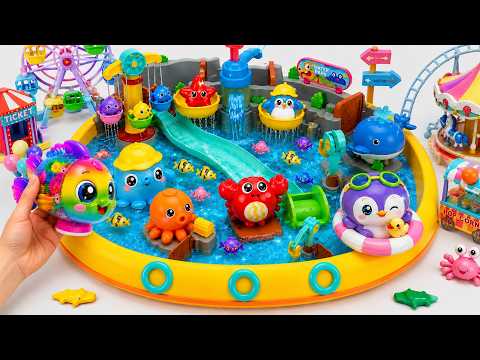 ASMR Satisfying Unboxing Giant Rainbow Fish Water Park & Cute Ocean Toys 🌈🐠 Sumi Toys ASMR