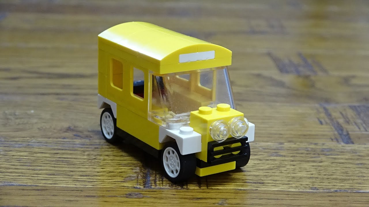 Building a Mini Yellow Lego School Bus - YouTube