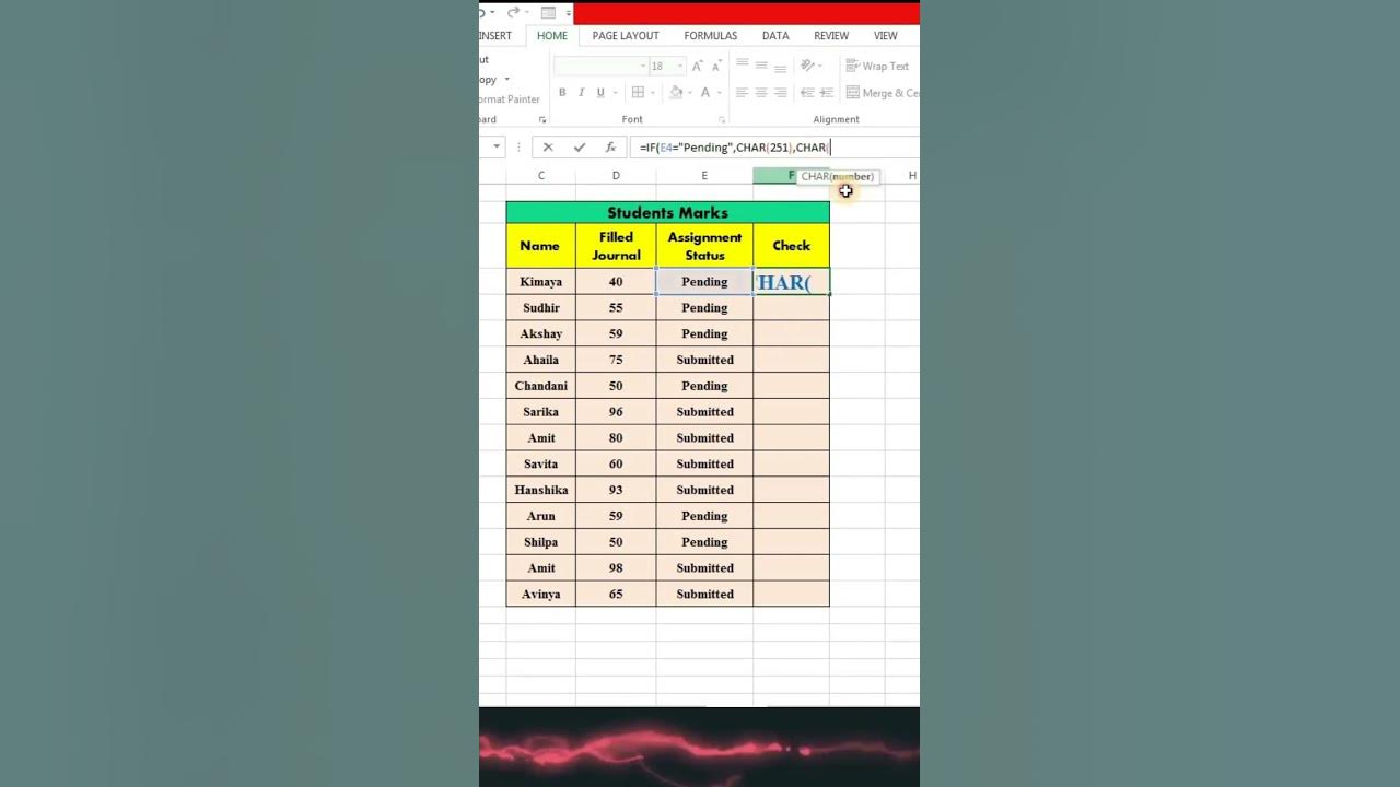 IF Function update status (Submitted / Pending )। Excel ।#Shorts #computertipstrickshindi - YouTube