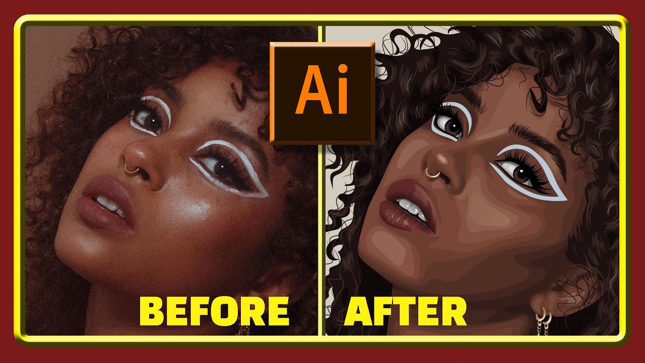 vector art tutorial in illustrator | speed art |آموزش وکتورآرت در ایلوستریتور|نقاشی دیجیتال ...