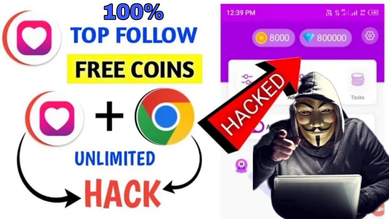 Top Follow App Hack || Top Follow App Unlmitad Coins || Top follow ...