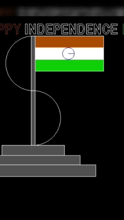 Happy Independence Day🧡🤍💚 print flag in c language graphics design # ...