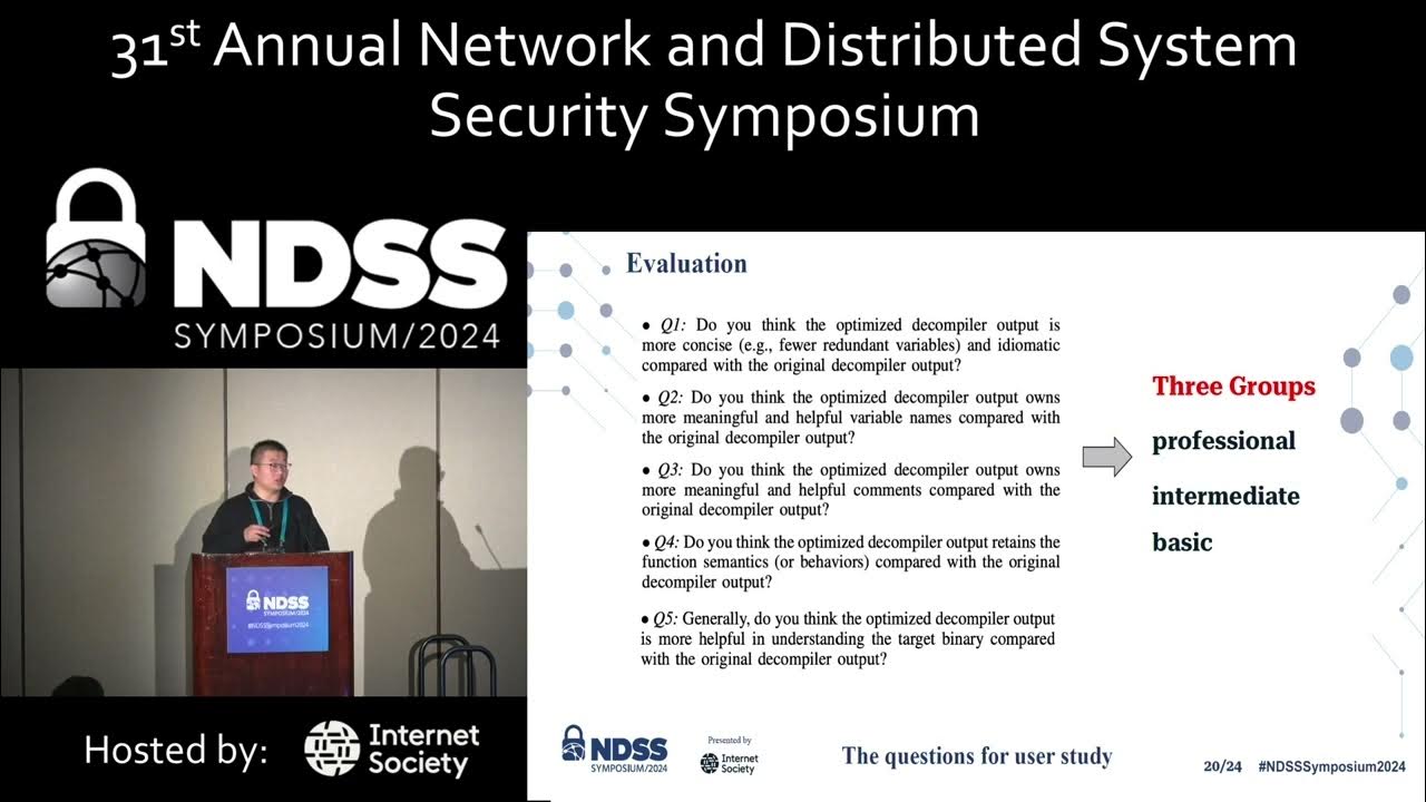 NDSS 2024 - DeGPT: Optimizing Decompiler Output with LLM - YouTube