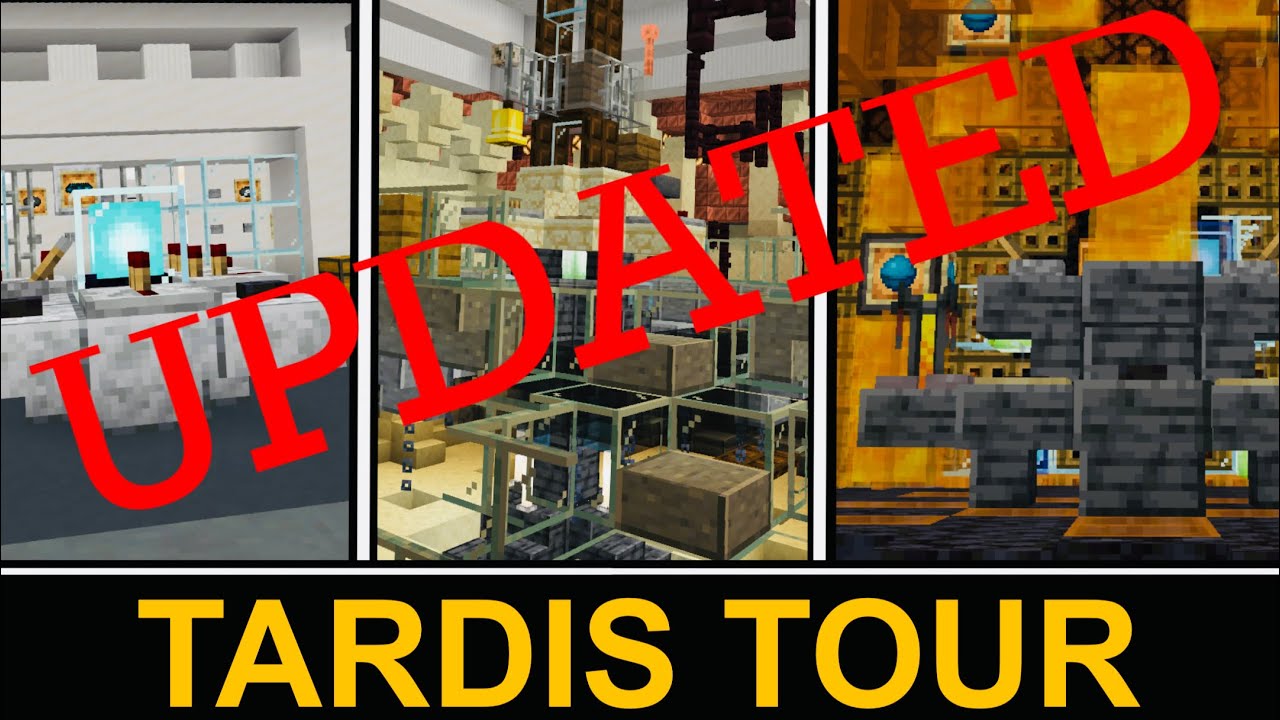 MINECRAFT TARDIS TOUR ( UPDATED ) - YouTube
