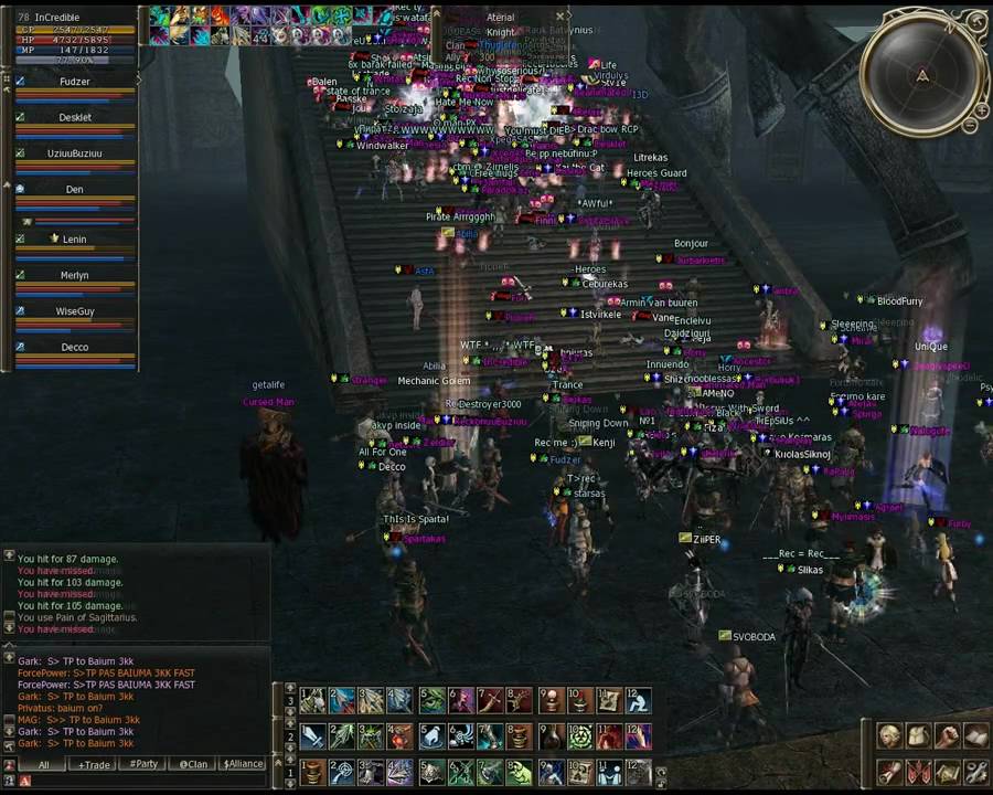 lineage 2 Baium fight - YouTube