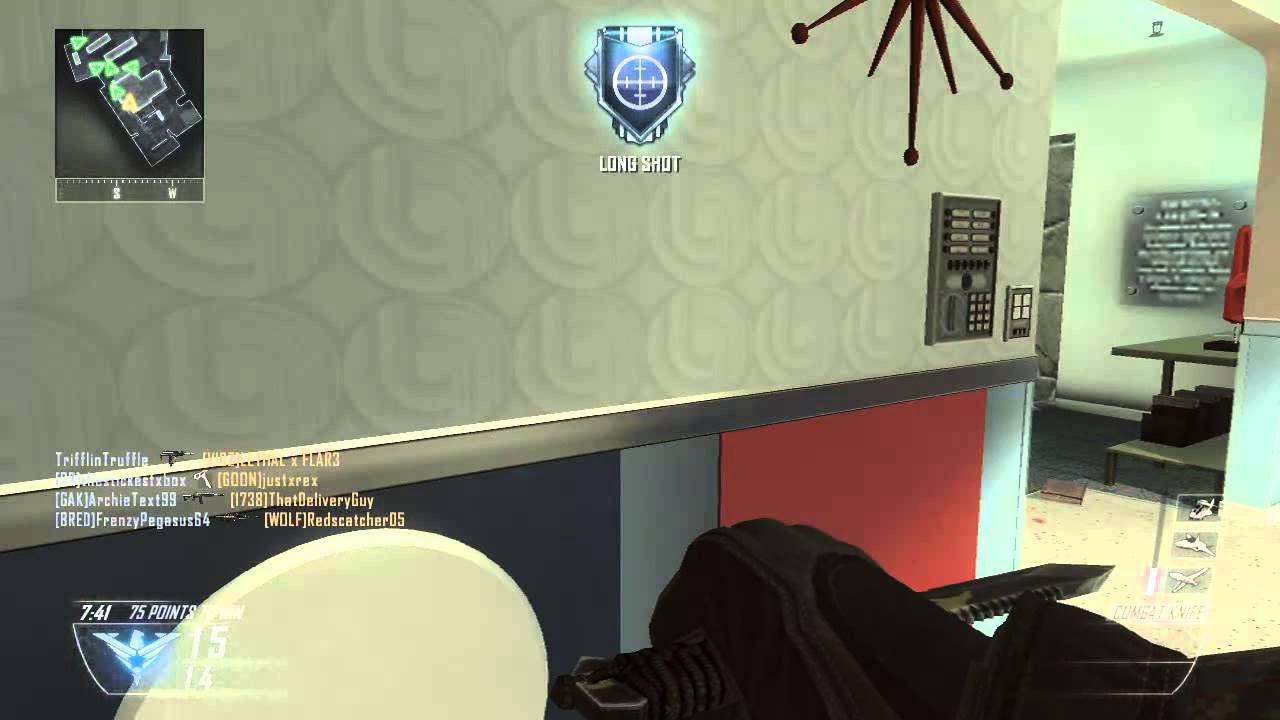 Call of duty bo2 cross map tomahawk - YouTube