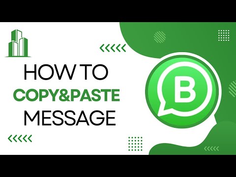 How to copy and paste what'sapp message | What'sapp pr message ko copy ...