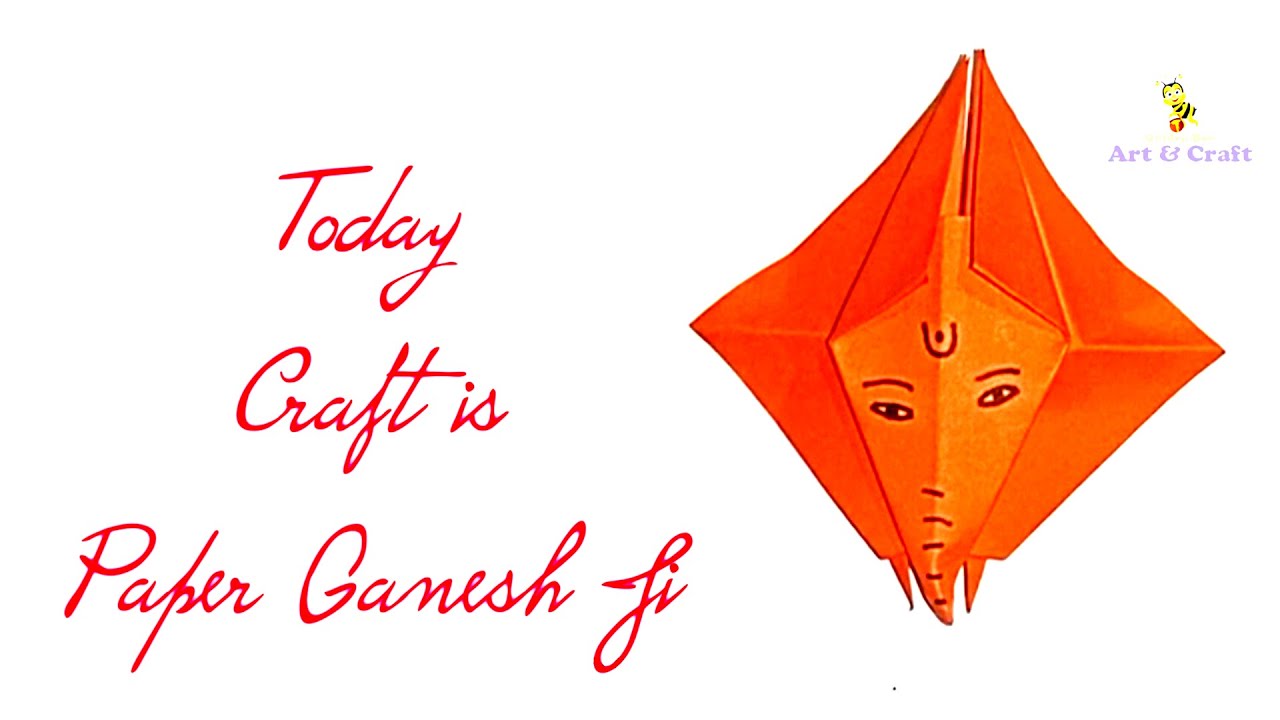 Paper Ganesh | Origami Ganesha | DIY Ganpati with paper | How to make ...