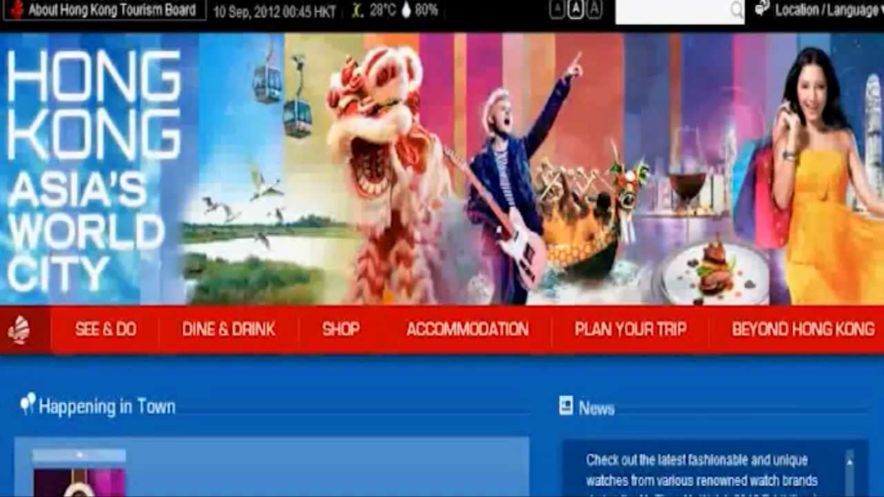 Discover Hong Kong Website - YouTube