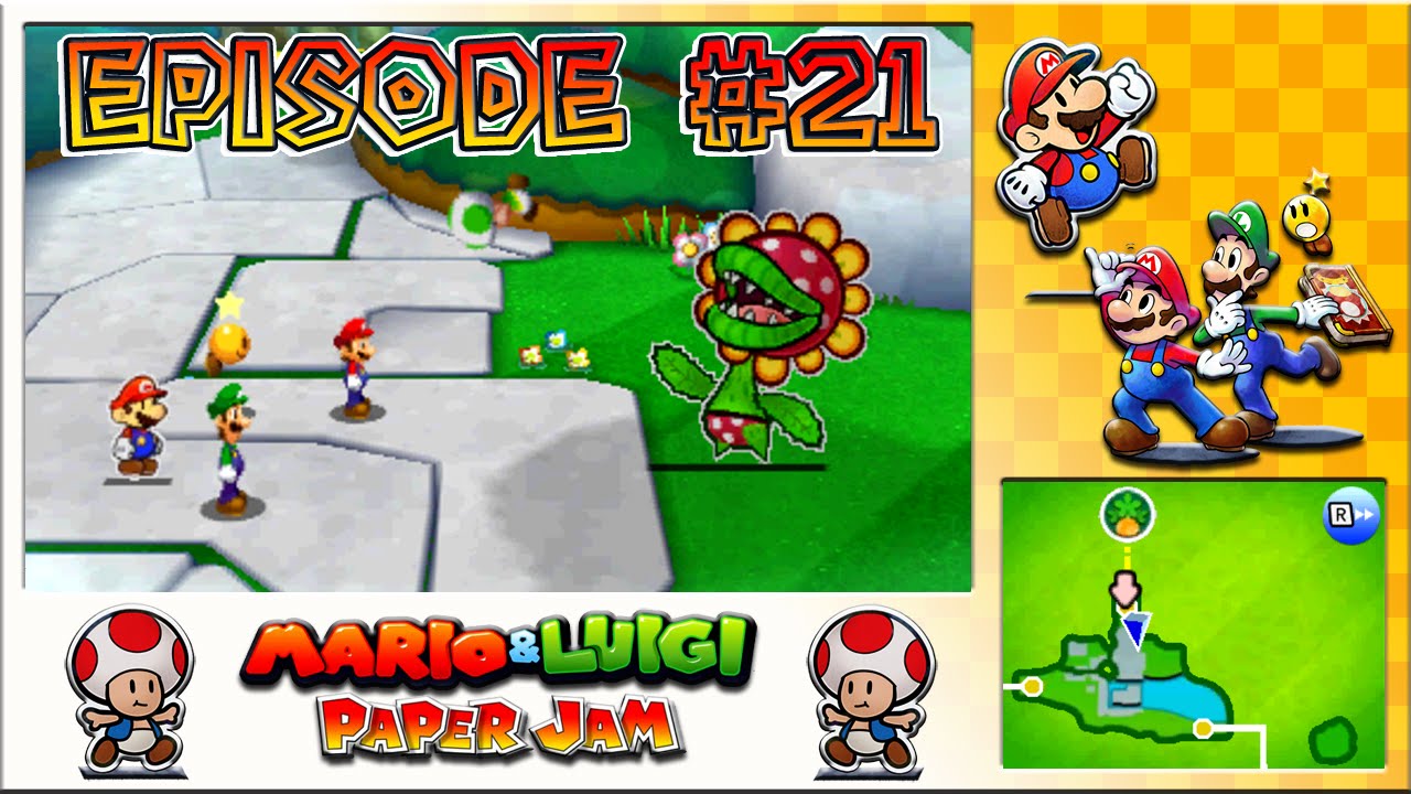 Mario & Luigi: Paper Jam - Castle Tip Off, Paper Petey - Episode 21 ...