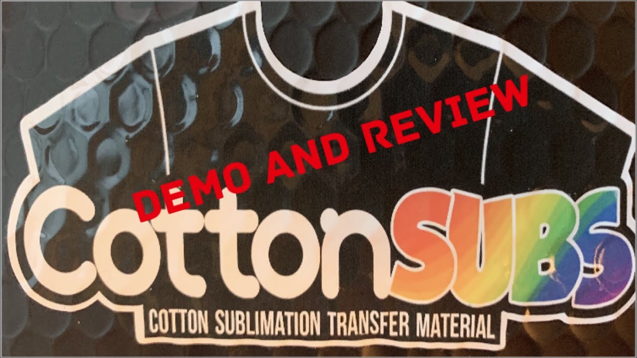 Techbot Customs CottonSubs to sublimate dark cotton shirt - YouTube