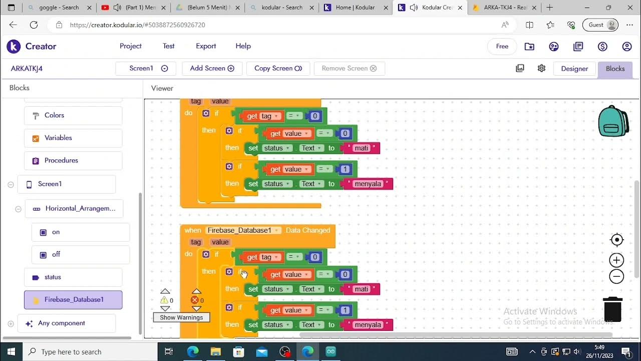 Tutorial Cara menyalakan lampu hanya dengan menggunakan node MCU ESP8266, Firebase dan Kodular ...