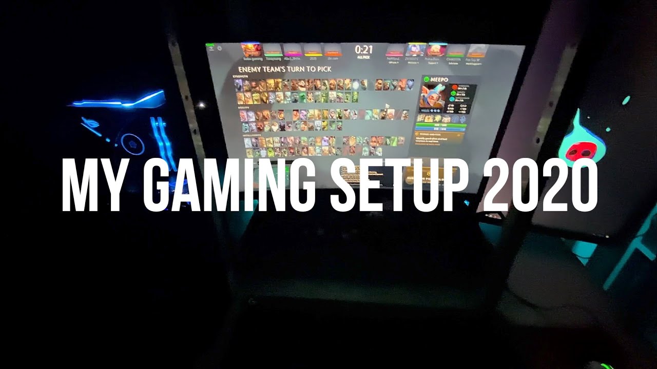 Cinematic Gaming Setup for 2020 | My Simple Gaming Setup - YouTube