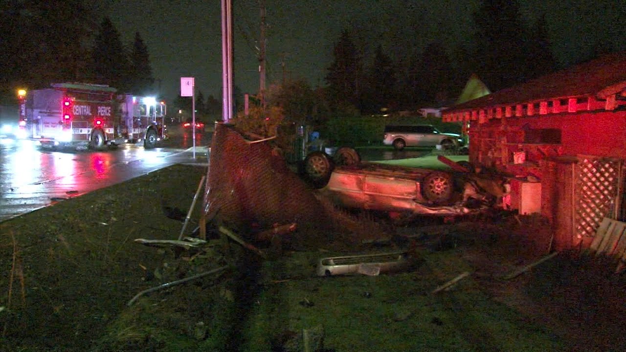 Two Car Rollover vs Building 112th Street East & Vickery Ave Tacoma WA ...