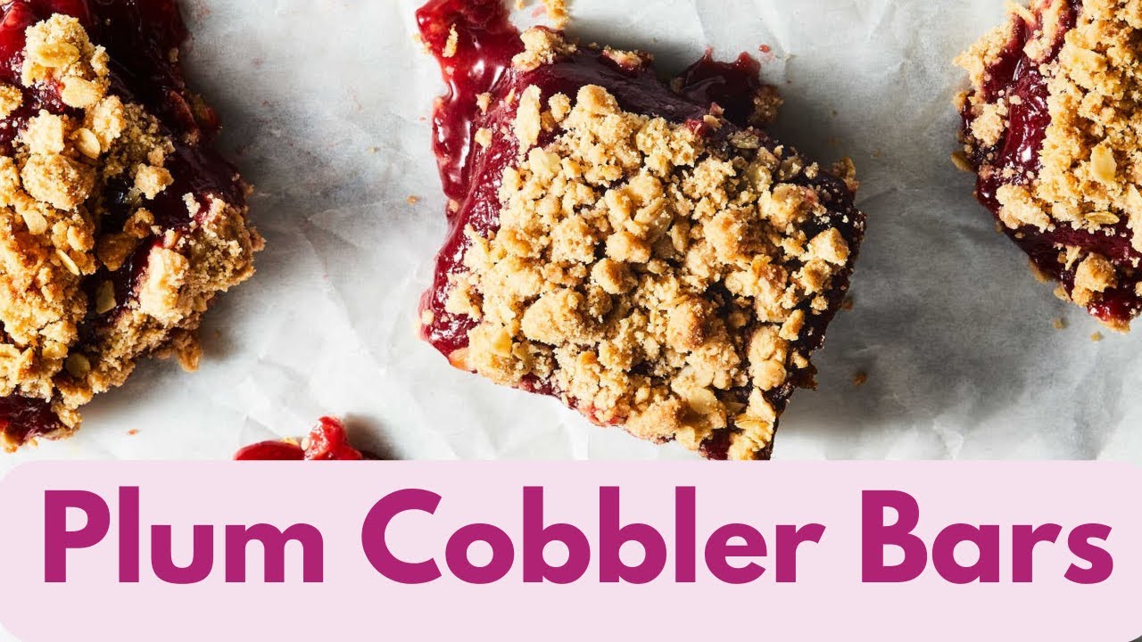Fresh Plum Cobbler Bars - A Delicious Summer Bar Recipe with Homemade ...