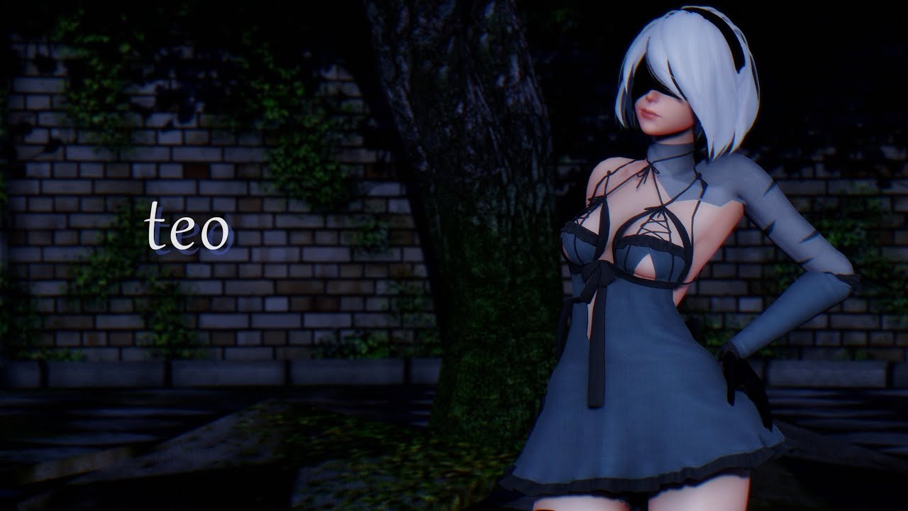 【NieR:Automata MMD】テオ【2B】 2K - YouTube