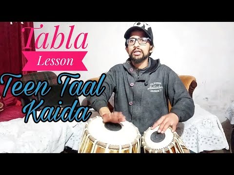 Tabla Lesson 1 # How To Play Teen Taal Kaida # आसान स्टेप्स में - YouTube