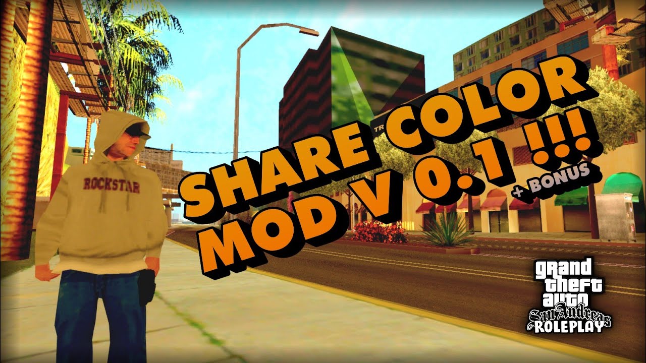 SHARE COLOR MOD MANTAP V0.1 | GTA SAMP ROLEPLAY INDONESIA - YouTube