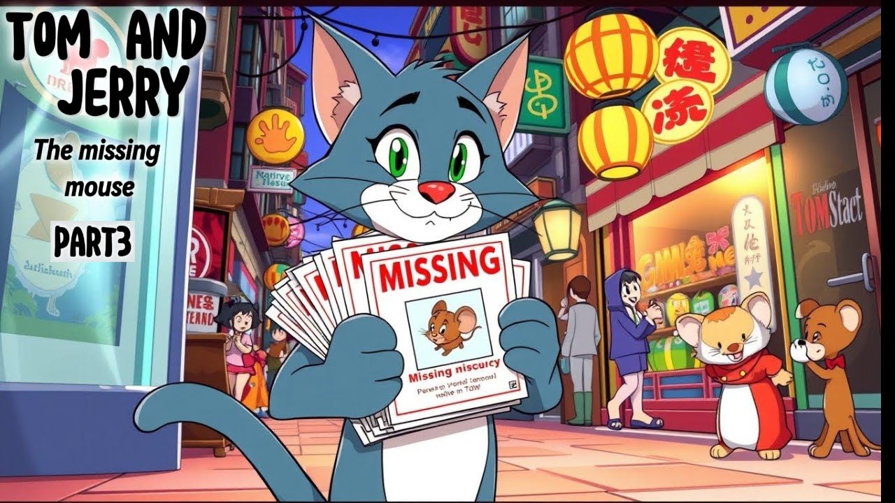 Tom and Jerry ,The missing mouse.Fairy Tales ,English story for kids ...