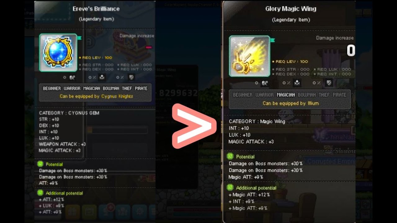 [MapleSea - Night Troupe in Rien Equipment Transfer 'Conversion Guide ...