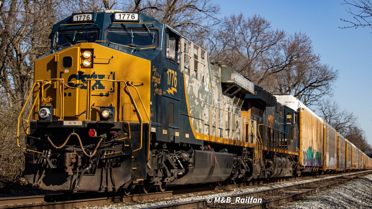 CSX Y101 with KCS power, Chasing CSX M217-03 with 1776 + Plus more ...