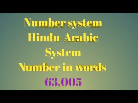 Number system | Hindu-Arabic System | Write numbers in words | Maths ...