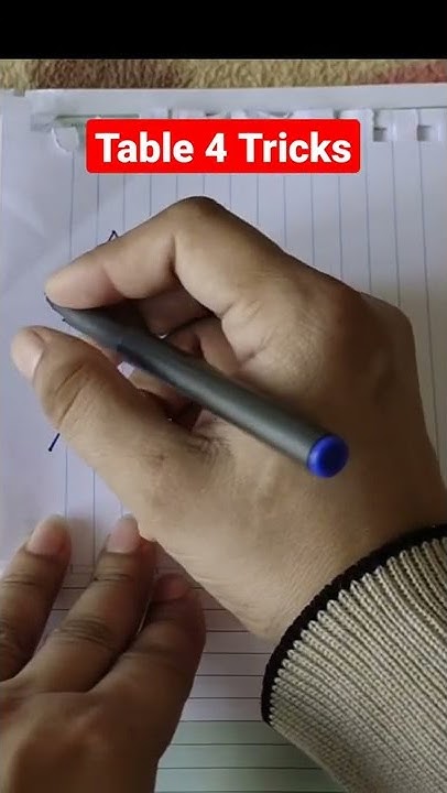 Easy Way To Learn Table of 4 / 4 Times Table Trick #trick #maths #shorts #tables - YouTube