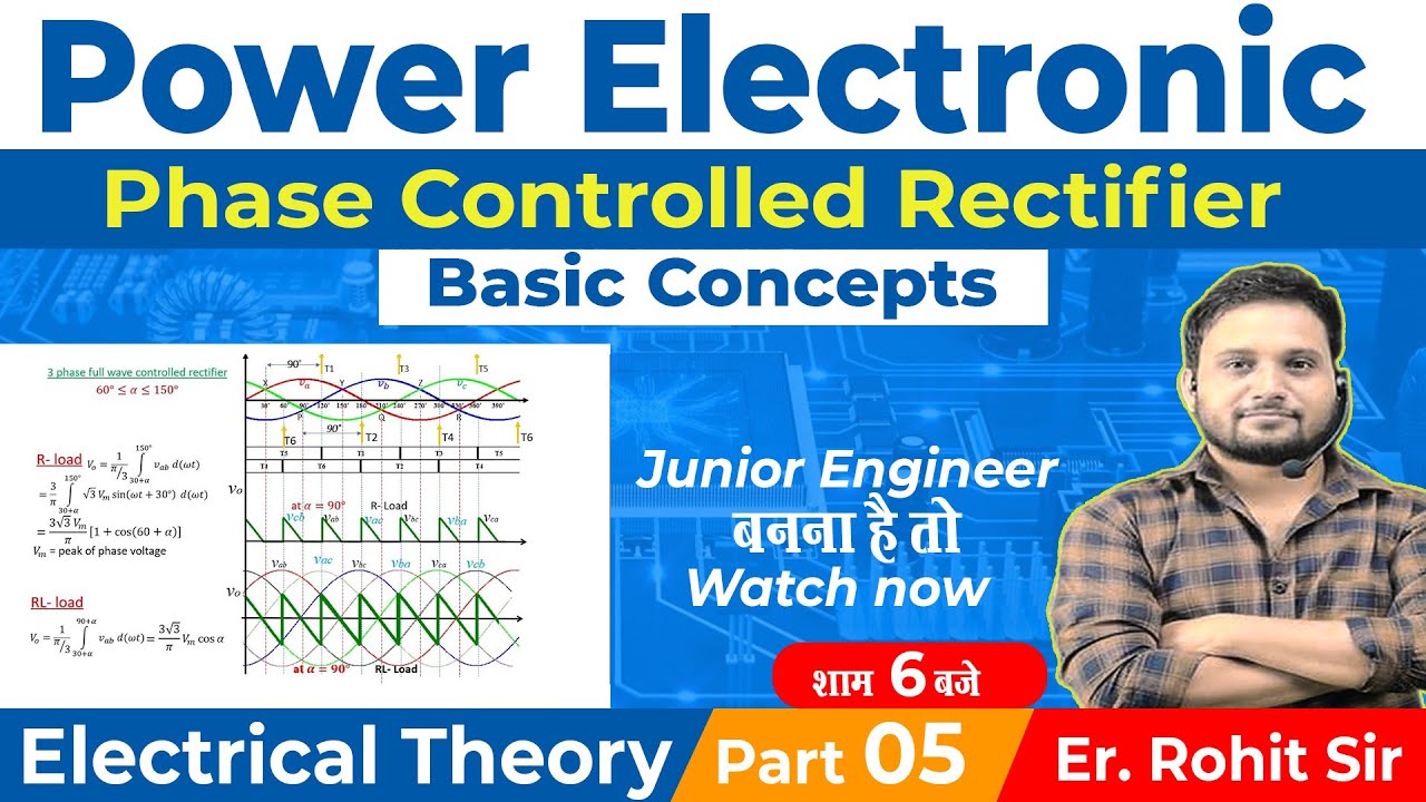 Power Electronic | Phase Controlled Rectifier | RRB JE 2022 | Basic Electrical theory | Engineer ...