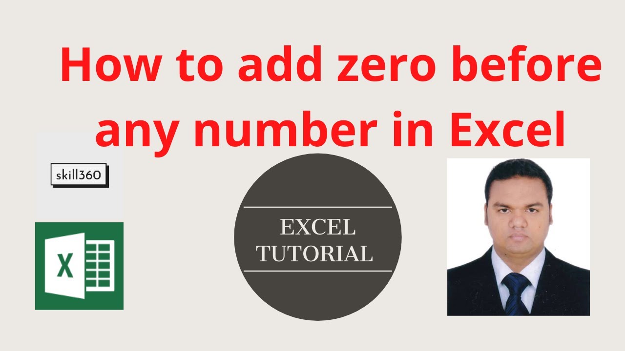 How To Add Zero Before Any Number In Excel YouTube How To Add Zero Before Any Number In Excel YouTube