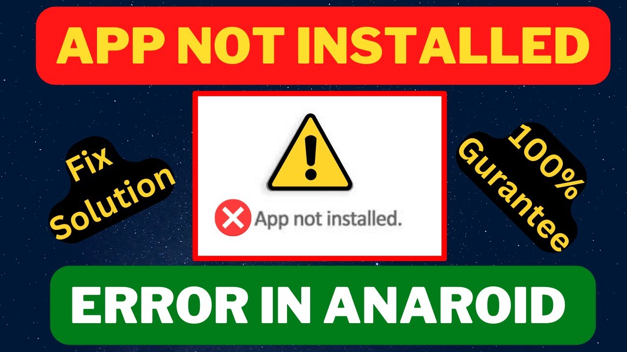 App Not Installed Android Fix How To Fix App Not Installed Android Full Solution Hindi