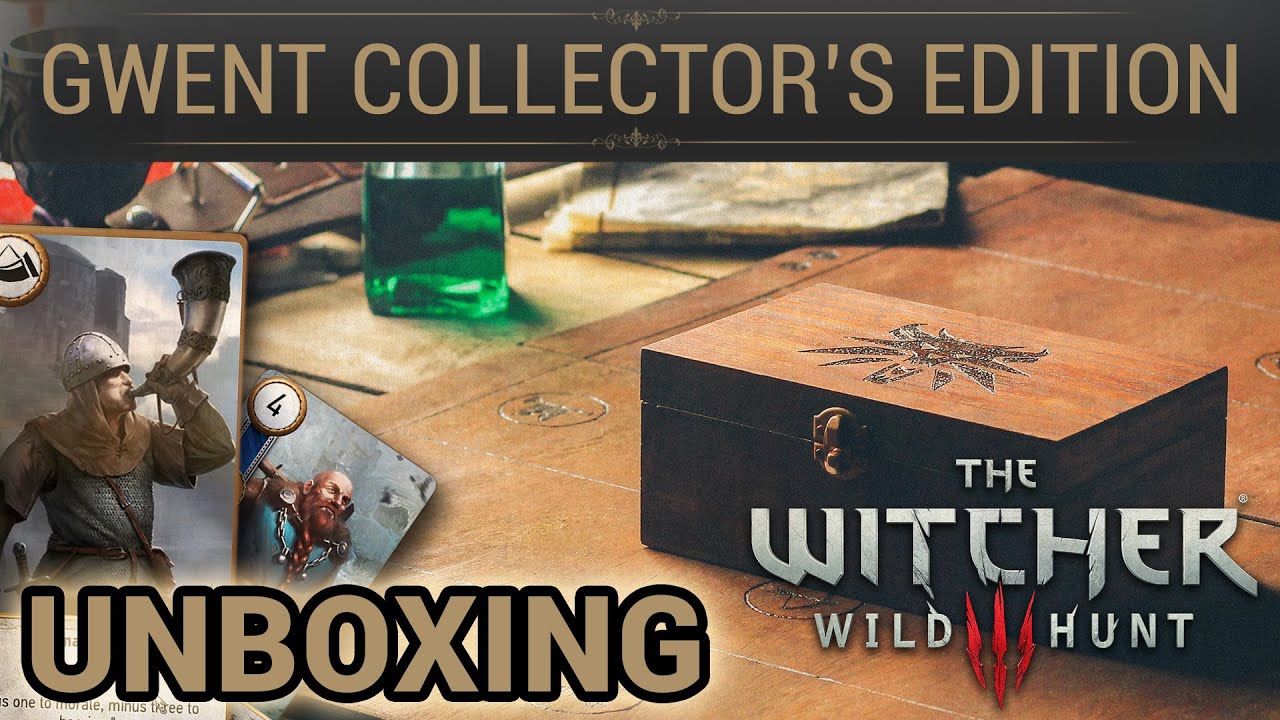 The Witcher 3: Custom #Gwent Card Game Collector's Edition UNBOXING ...