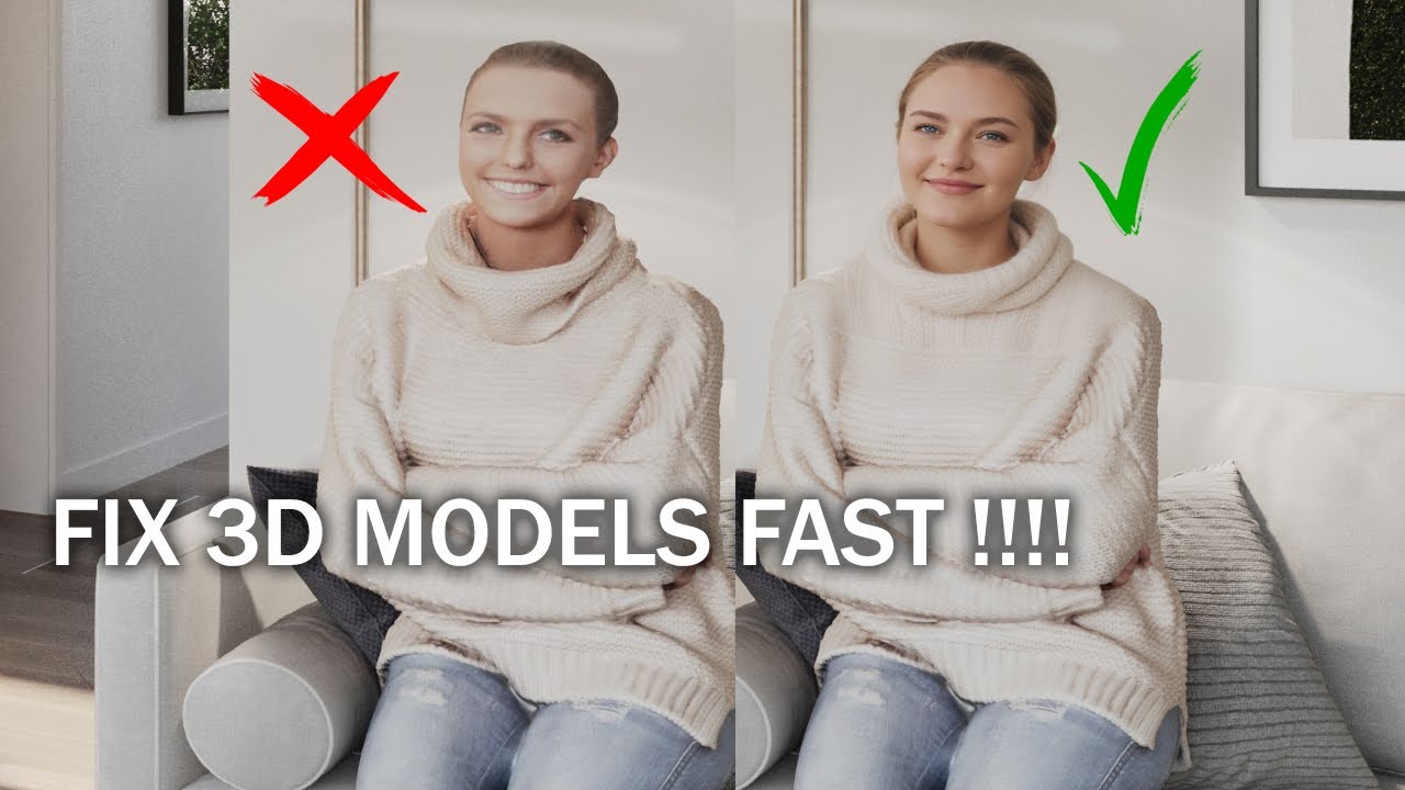 FIX UGLY ARCH VIZ 3D PEOPLE WITH STABLE DIFFUSION FACE SWAP AND IN ...