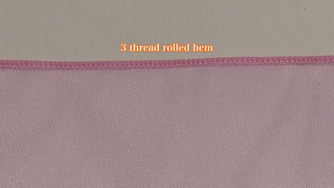 MO-50e/MO-50eN Chapter10 3 thread rolled hem - YouTube