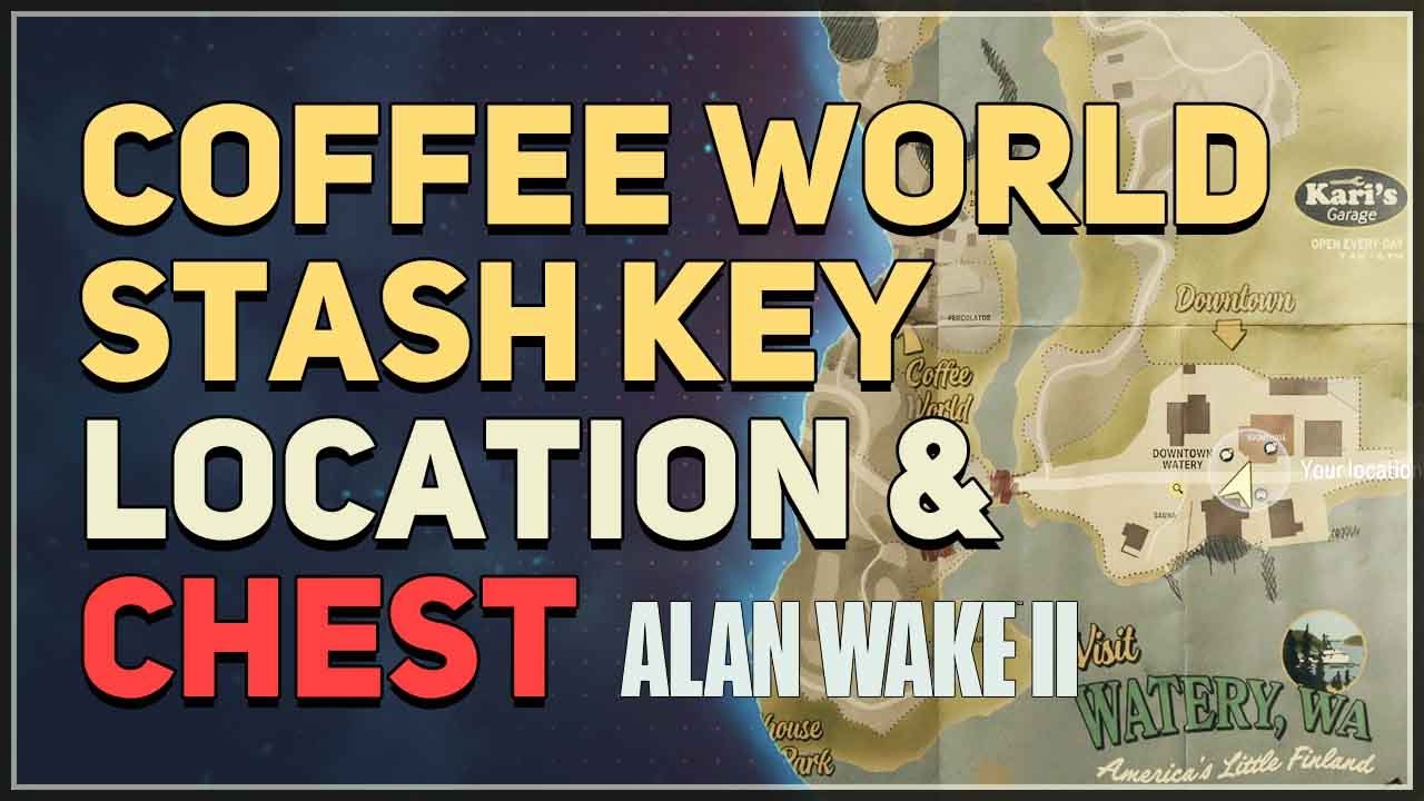 Coffee World Stash Key Alan Wake 2 - YouTube