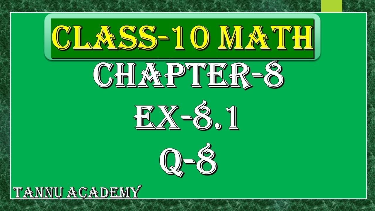 chapter 8 class 10 maths exercise 8.1 | question 8 chp 8 trigonometry ...