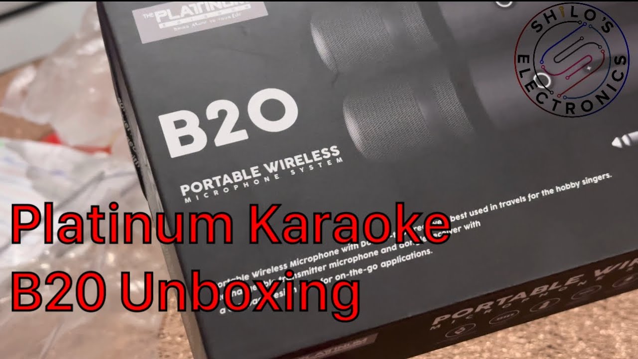 Platinum Karaoke B20 Wireless Mic (Unboxing) - YouTube