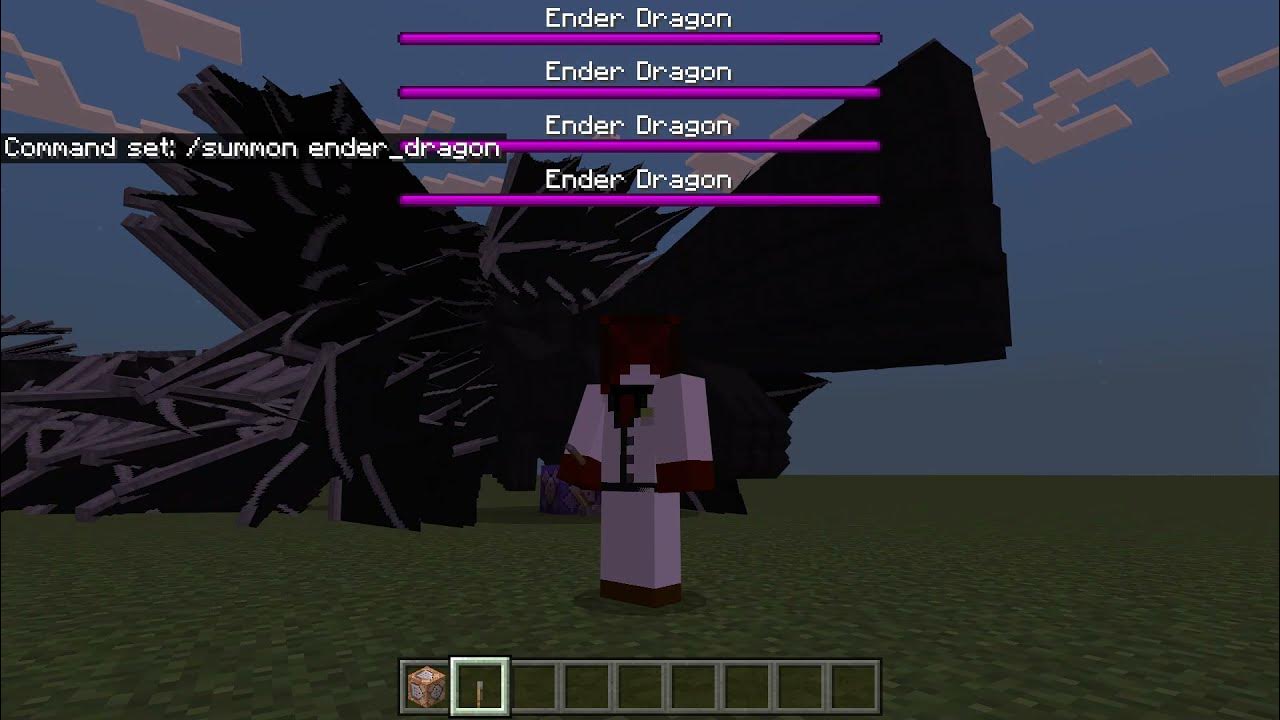 Minecraft Tutorial: How To Summon An Ender Dragon With Commands/Command Blocks! - YouTube